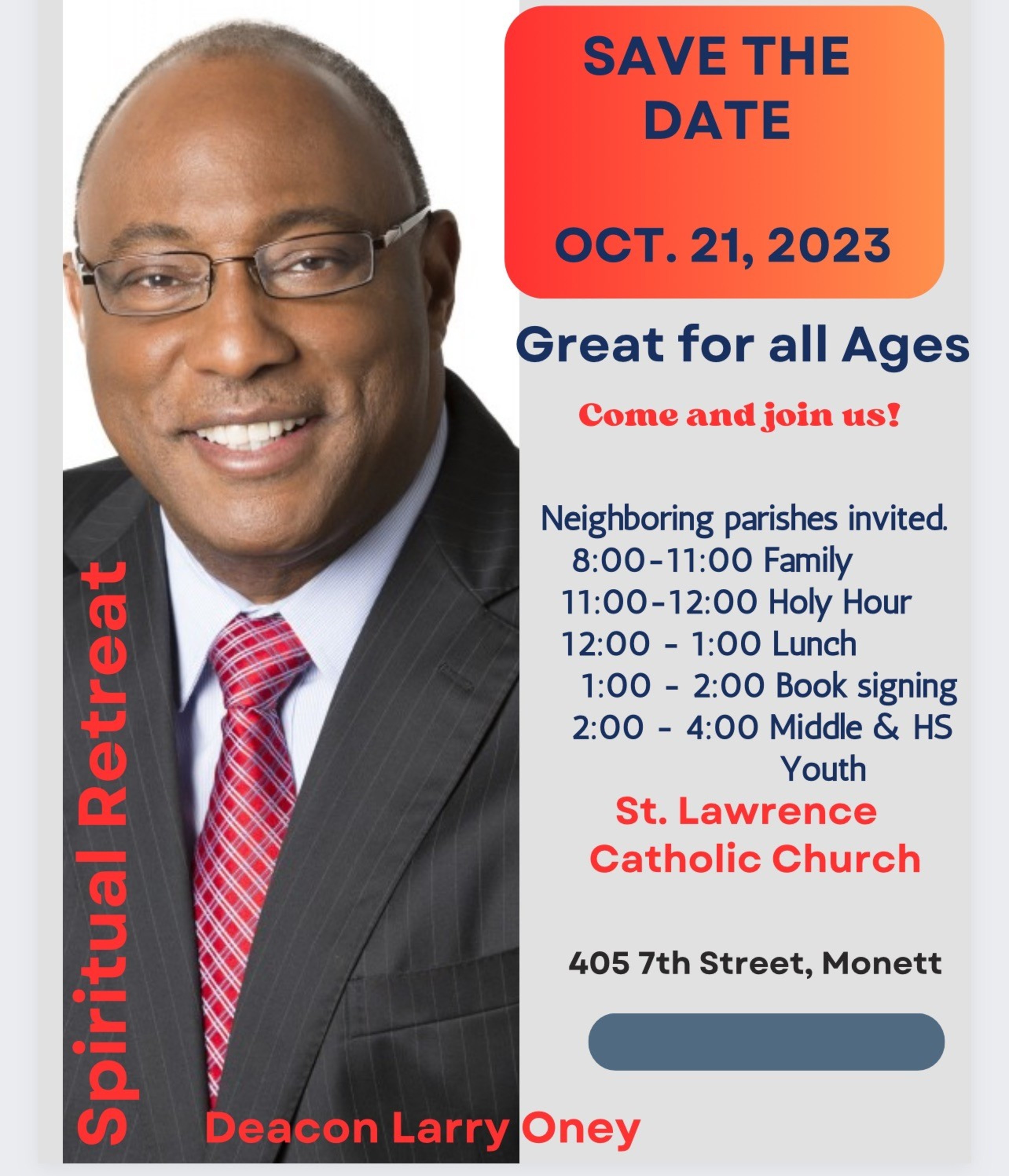 Upcoming Events | St. Lawrence Catholic Church